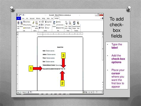How To Create A Simple Fillable Form Using Microsoft Word