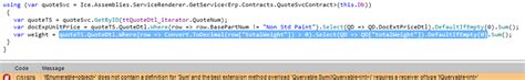 ienumerable does not contain a definition for sum epicor erp 10