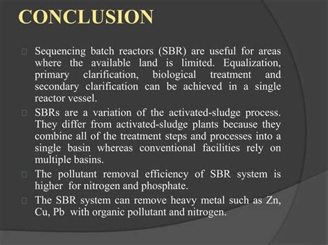 Sequencing Batch Reactor Ppt Pptx Chemistry Science