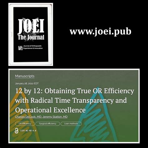 Journal Of Orthopaedic Experience And Innovation On Linkedin Probably The Most Essential Article