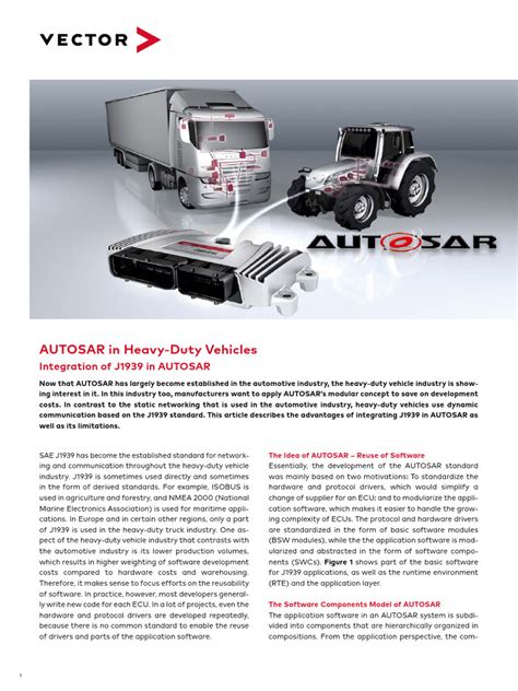 Autosar J1939 Hanserautomotive 201310 Pressarticle En Download Free Pdf Information