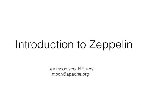 Pdf Apache Zeppelin 소개 Dokumentips