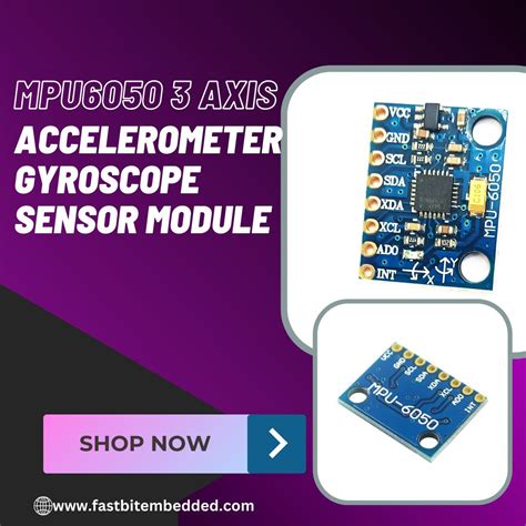 Mpu6050 Motionsensing Iot Electronics Gyroscope Accelerometer