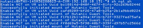 Manage Nutanix Guest Tools For Cloned Vms Virtualization Dbaas