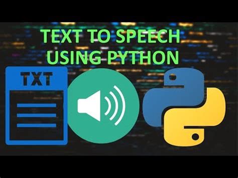 TEXT TO SPEECH IN PYTHON Codemporium