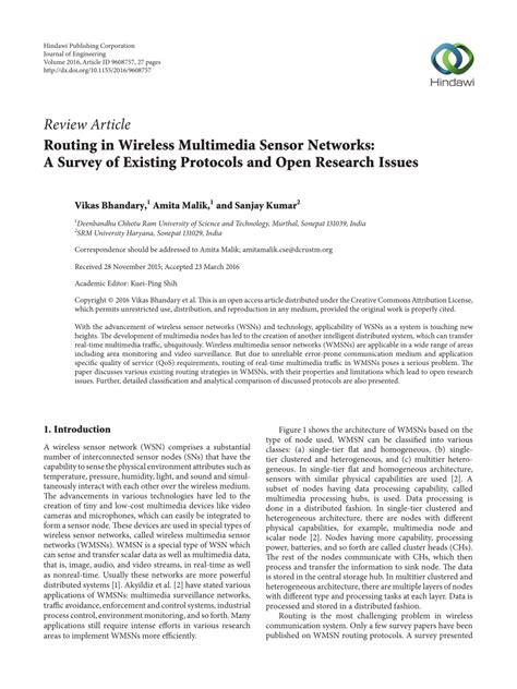 Pdf Routing In Wireless Multimedia Sensor Networks A Survey Of Existing Protocols And Open