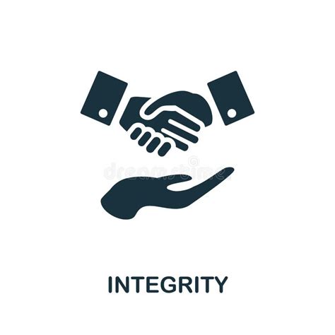 Integrity Icon Monochrome Simple Element From Core Value Collection Creative Integrity Icon
