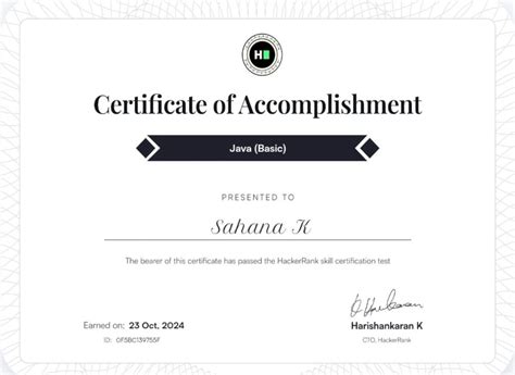 Sahana K On Linkedin Java Certification Continuouslearning Growthmindset