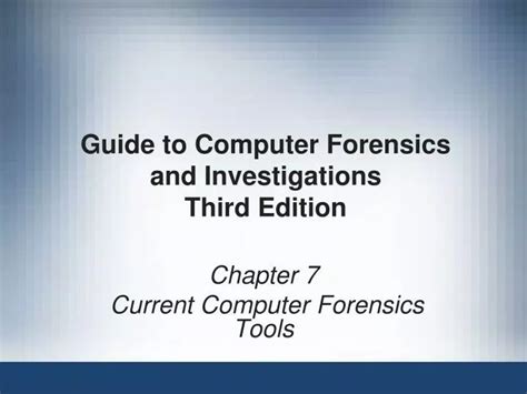 Ppt Guide To Computer Forensics And Investigations Third Edition Powerpoint Presentation Id