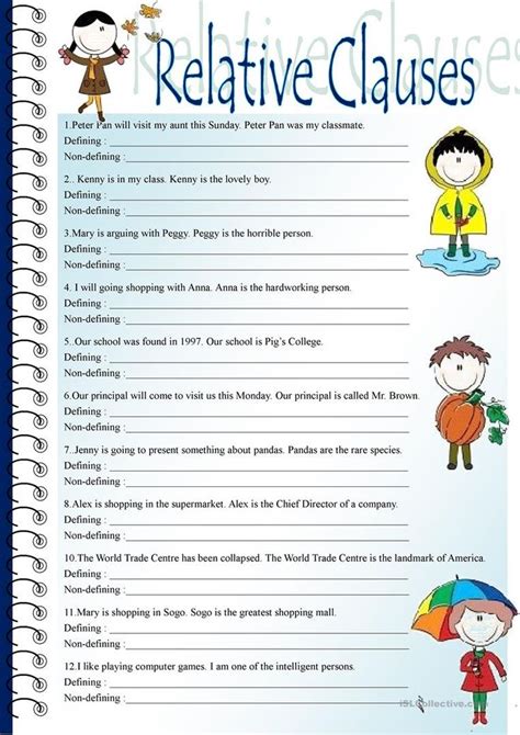 Relative Clauses Worksheet Free Esl Printable Worksheets Made By Teachers Relative Clauses