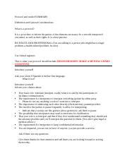 Protocol And Model SUMMARY 021621 Docx Protocol And Model SUMMARY Definition And General