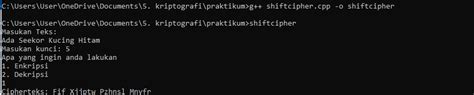 Github Cloudysmom Shiftcipher Tugas Praktikum Kriptografi