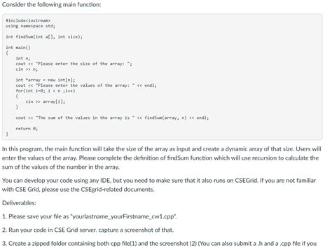 Solved C Please Write A Recursive Function That Will Chegg Com