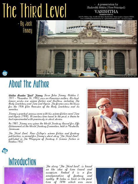 Class 12 Vistas C1 The Third Level Pdf