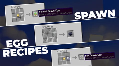 Minecraft Spawn Eggs Recipe