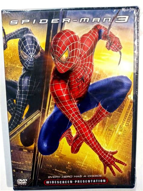 Spider Man 3 Dvd 2007 Spiderman Iii Marvel Superhero Movie Ws