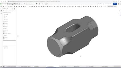 onshape sledge hammer tutorial youtube