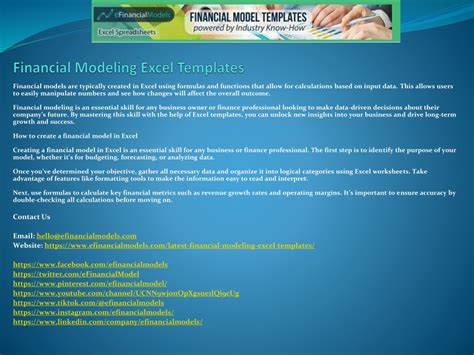 ppt financial modeling excel templates powerpoint presentation free