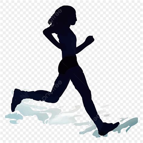 Girls Running Silhouette Vector Png Girl Running Silhouette Running
