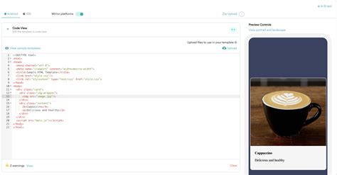 HTML In App Templates User Guide