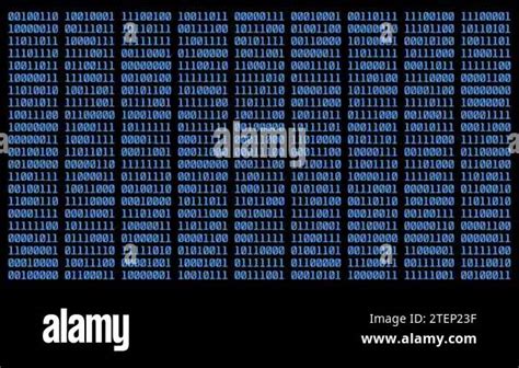 Animated Binary Code With Zero And One Numbers Background Stock Video