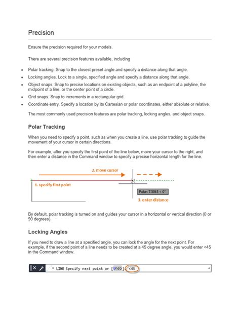 Autocad Precision Notes Pdf Angle Classical Geometry