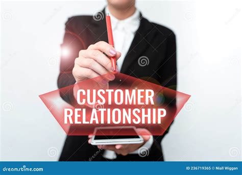 Handwriting Text Customer Relationship Internet Concept Deal And Interaction Between Company