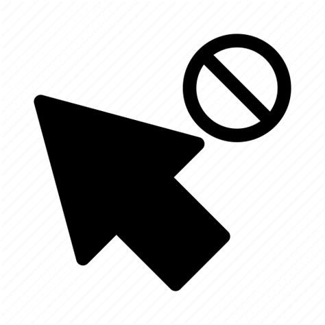 pointer cursor forbidden dont clicker icon download on iconfinder