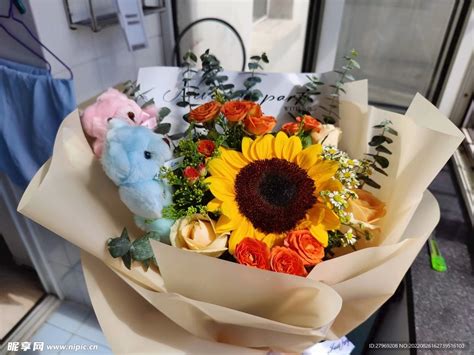 鲜花 向日葵花束摄影图图片素材其他摄影图库昵图网