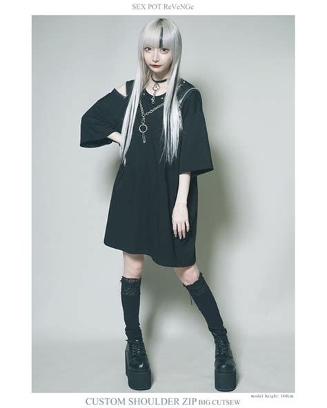 Custom Shoulder Zip Big カットソー F Sa681063 101 Sex Pot Revenge Apparel