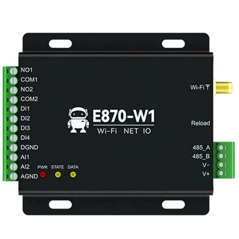 Wifi Edge Acquisition Gateway Io Controller Ethernet Rs485 4di2do2ai E870 W1 Udpmqtt Protocol