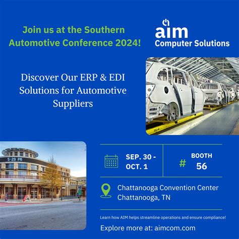 Aim Computer Solutions Inc On Linkedin Southernautoconference Automotiveinnovation Erp Edi…