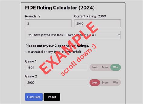 The Best Fide Rating Calculator 2025 Chess Intellect