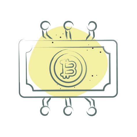 Icon Digital Currency Related To Cryptography Symbol Color Spot Style