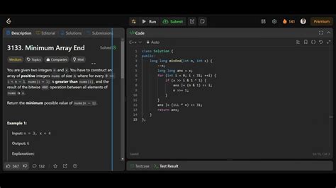 Minimum Array Endleetcode Potd 09 11 2024 Decodemaster01 Youtube