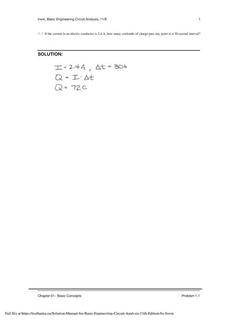 Qdoc Tips Solution Manual For Basic Engineering Circuit Anal ChapterChapter