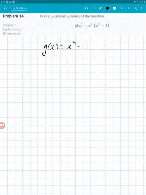 solved approximate the critical numbers of the function shown in the