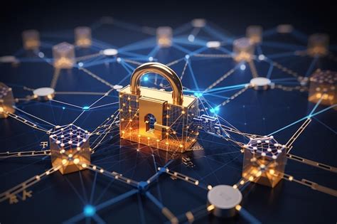 Premium Ai Image Unlocking Trust A Visual Allegory Of Blockchain