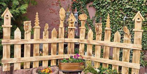 Garten Deko Zaun Abtrennung Garten Kunst Ganzes Jahr Dekoration Aus
