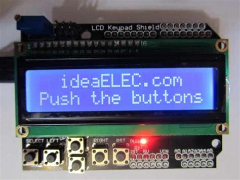 شیلد ال سی دی کاراکتری 162 آردوینو Arduino Lcd Character 216 Shield ایده الکترنی