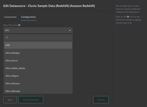 Data Time Zone Cluvio Docs