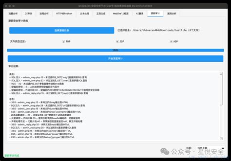 AI网络安全工具箱 DeepSeekSelfTool 流量分析JS代码审计进程分析 CN SEC 中文网