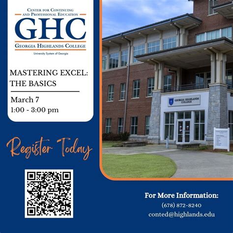 📊 Excel Level I March 7 📅 Ghc Continuing And Professional Education