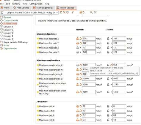 Prusaslicer Default Settings Prusaslicer Prusa3d Forum