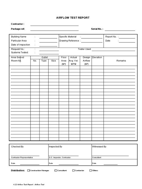 422 Airflow Test Report Pdf
