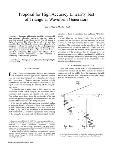 pdf proposal for high accuracy linearity test of triangular waveform