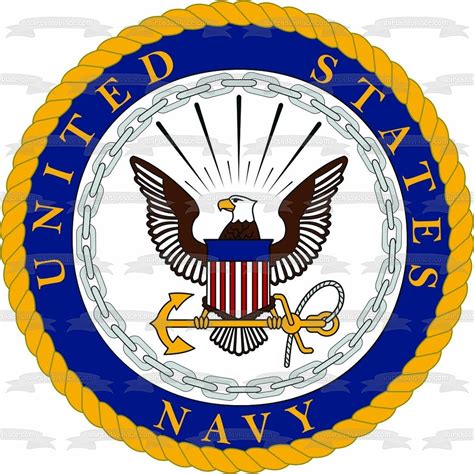 Navy Anchor Logo With Eagle