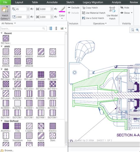 Did You Know About Improved Usability For Editing Cross Section Hatching In Drawings In Creo 9 0