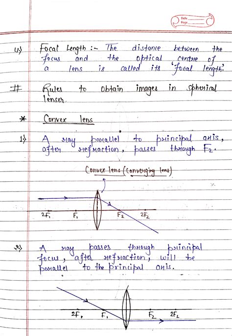 Class 10th Physics Refraction Of Light Notes