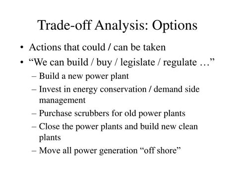 Ppt Trade Off Analysis Powerpoint Presentation Free Download Id